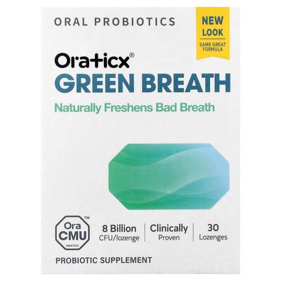 Oraticx,Green Breath, Probiotic Supplement, Mint, 8 Billion