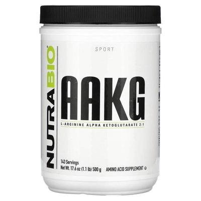 NutraBio AKG补充剂α-酮戊二酸精氨酸营养