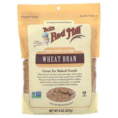 鲍勃红磨坊,Wheat Bran, 8 oz (227 g)