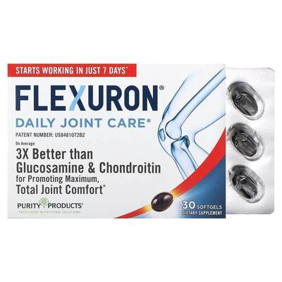 Purity Products,Flexuron, Daily Joint Care, 30 Softgels