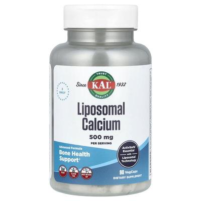 KAL,Liposomal Calcium, 500 mg, 90 VegCaps (166.6 mg per Caps
