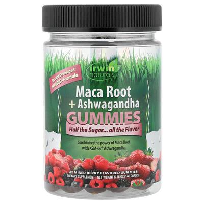 爱乐能,Maca Root + Ashwagandha Gummies, Mixed Berry, 42 Gumm