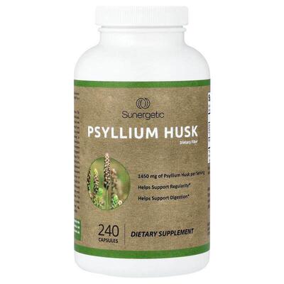 Sunergetic,Psyllium Husk , 240 Capsules (725 mg per Capsule)