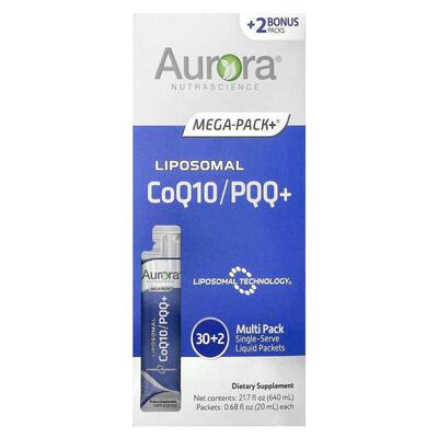 Aurora Nutrascience,脂质体辅酶 Q10/PQQ+，32 包，每包 0.68 液