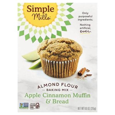 Simple Mills,巴旦木粉烘焙粉，苹果肉桂松饼和面包，9 盎司（255
