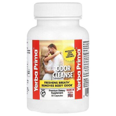 Yerba Prima,Odor 净体片，50 粒胶囊