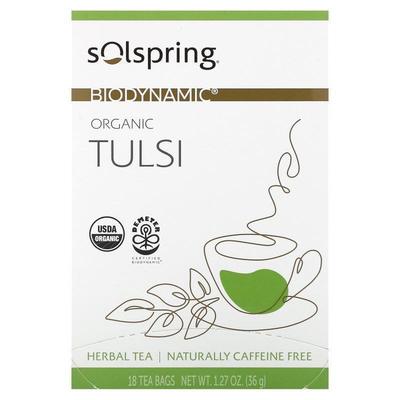 Mercola博士,Solspring, Biodynamic, Organic Tulsi Herbal Tea,