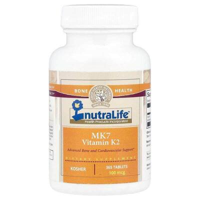 NutraLife,Mk7 维生素 K2，100 微克，365 片