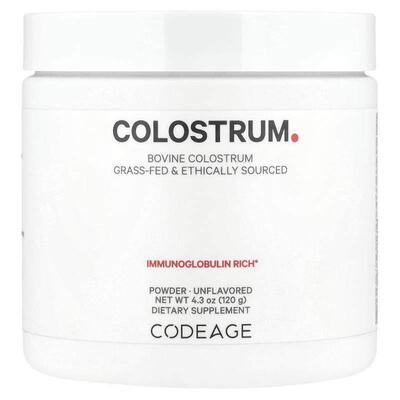 Codeage,Colostrum Powder, Unflavored, 4.3 oz (120 g)