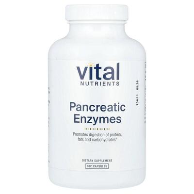 Vital Nutrients,Pancreatic Enzymes , 180 Capsules