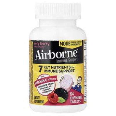 AirBorne维生素C咀嚼片13种维生素矿物质和草本锌硒紫锥菊