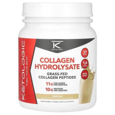 KetoLogic,Collagen Hydrolysate, Chocolate, 16.2 oz (454 g)