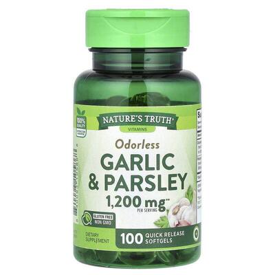 Nature's Truth,Garlic &amp;amp; Parsley, 1,200 mg, 100 Q