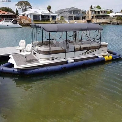 游艇防护罩摩托艇k泊位水上充气码头浮排皮划艇停靠台防污防腐蚀