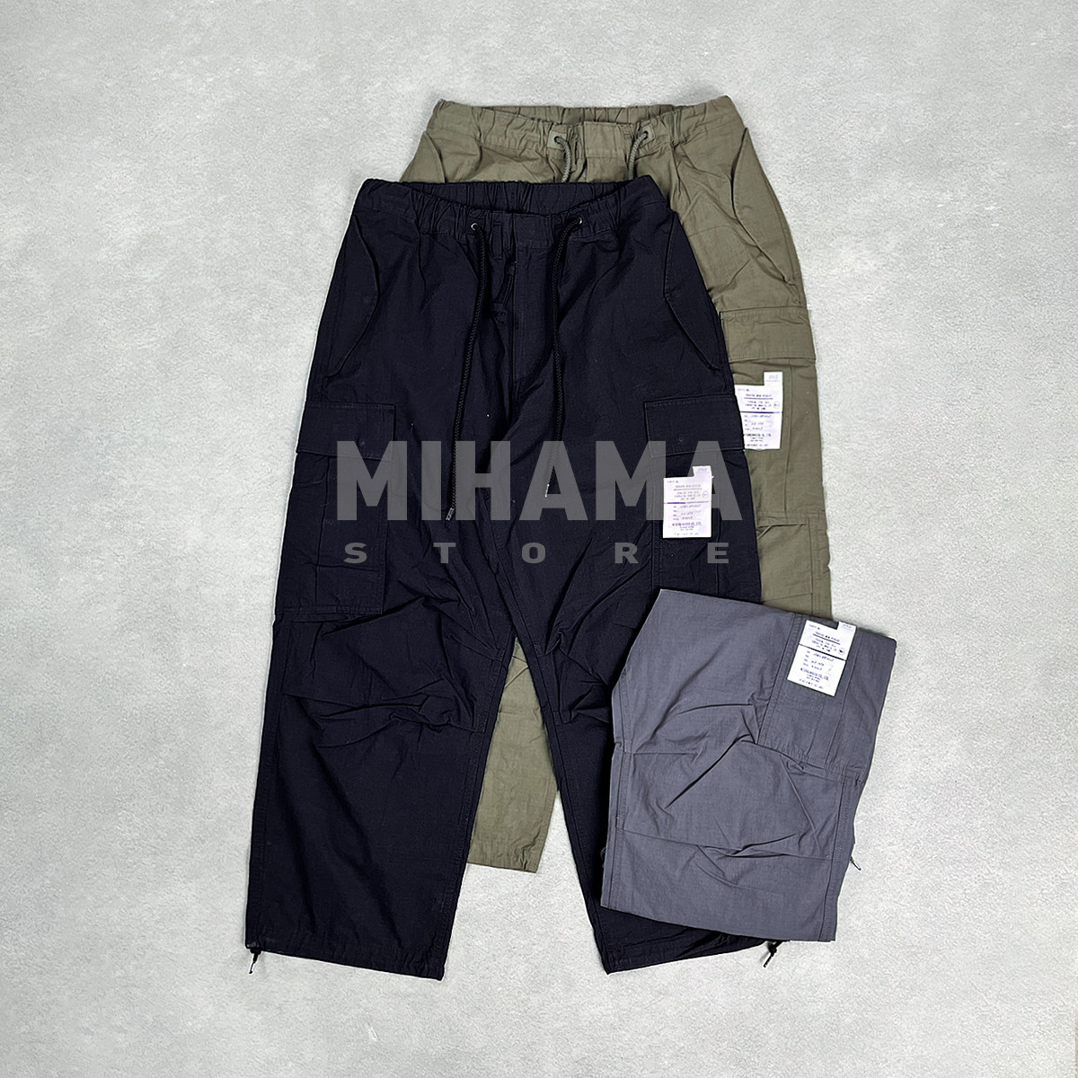 现货 NEIGHBORHOOD WIDE CARGO PANTS 口袋宽松工装休闲长裤 25AW