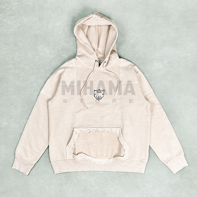 PIET破坏做旧连帽卫衣帽衫