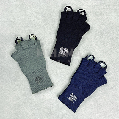 N.HOOLYWOOD羊毛露指保暖手套