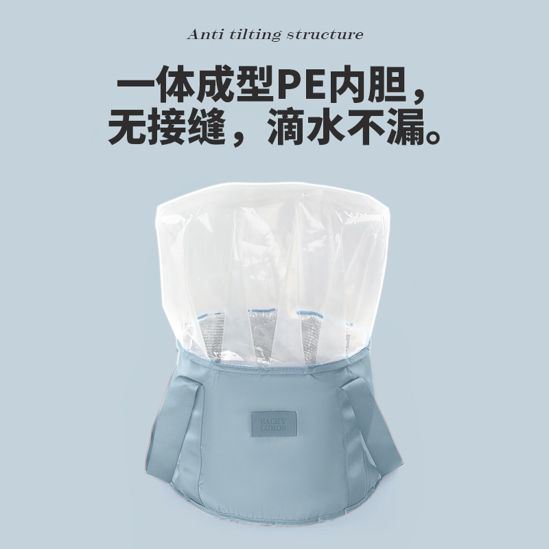 泡脚袋便携式可折叠m泡脚桶保温洗脚盆过小腿家用宿舍户外旅行水