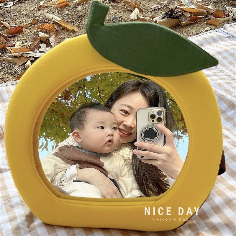 韩国ins车载儿童安全座椅反y向婴儿反光镜提篮后视镜宝宝观察镜子