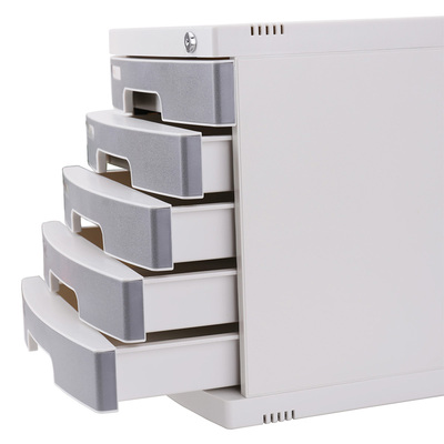 A4桌面带锁塑料抽屉式文件柜资料办公首饰收纳盒整理盒多层化妆品
