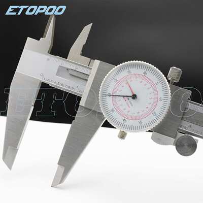 HUOTO 150mm/6inch 不锈钢 英制 带表卡尺 深度杆