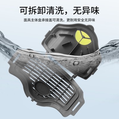 煤矿井下专用防尘口罩硅胶防灰尘防工业粉尘口R鼻罩防尘面具工地