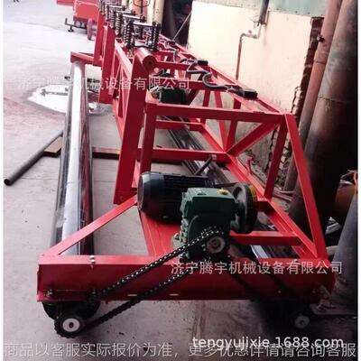 高速振动提浆削平辊轴摊铺机带绞龙的摊铺机 三滚轴铺路机价