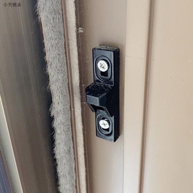 老式窗锁平凸勾座推拉铝合金门窗户钩锁扣子搭扣移门挂钩五金配.