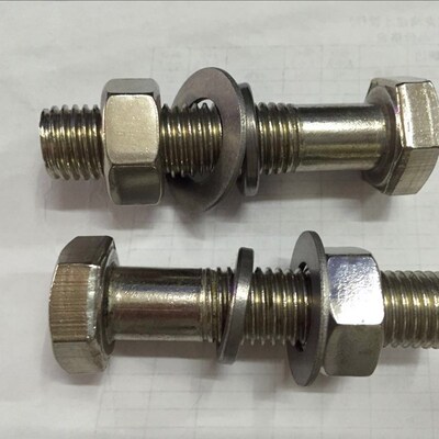 M10M14M16304不锈钢法兰螺丝螺母套装大全罗丝组合加长外六角螺栓