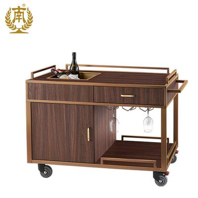 广州南方酒店自助餐厅高级酒楼婚姻不锈钢送餐车酒水车C-107A/B/C