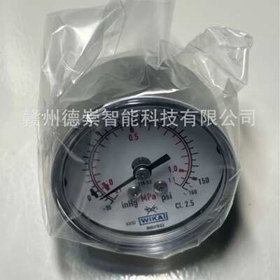 WIKA 轴向压力表 型号-30inHg/160psi/MPA 接口方式 1/4焊接或LOK