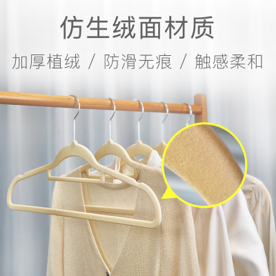 植绒衣架防滑无痕家用收纳神器衣柜衣撑衣挂衣干湿U两用整理师专