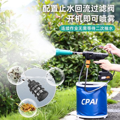 2024新款电动喷雾器农用家用小型打药机高N压喷枪打农药喷水雾神