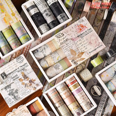 好货20Pcs Retro Washi Tape Set Kawaii Masking Tape Stationer