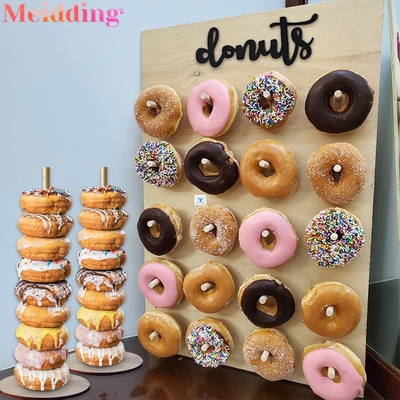 Wooden Donut Wall Stand Doughnut Holder Baby Shower Kid