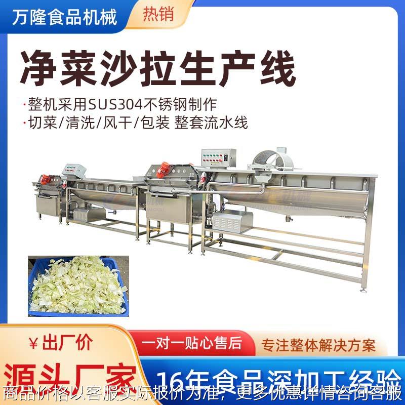 中房蔬菜清洗切割生产线农产品番茄土豆丝净菜加工流水线设备