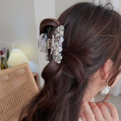 Wholesale Korean Fashion Design 7.5cm Marbling Acetate Hair