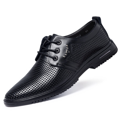 Mens Casual Shoes New Genuine Leather Lace Up Luxury Loafers