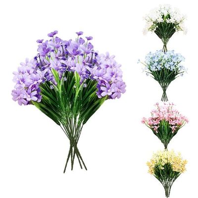 5 Bunches Artificial Orchid Flowers Bouquet Simulation