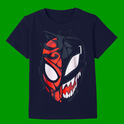 SPIDER MAN TSHIRT钢铁侠短袖T恤男2026新款美式卡通动漫宽松休闲