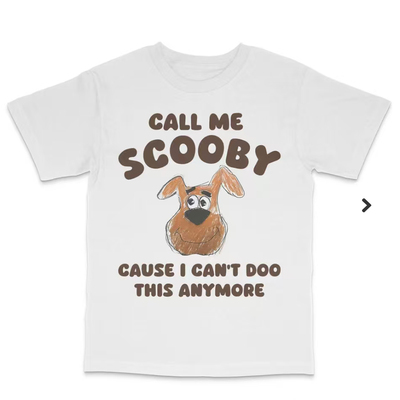 scooby t-shirt 狗美式休闲宽松字母短袖T恤男女2026年新款夏百搭