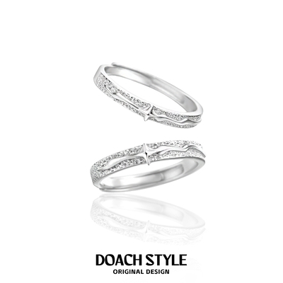 星语999足银情侣对戒520礼物刻字