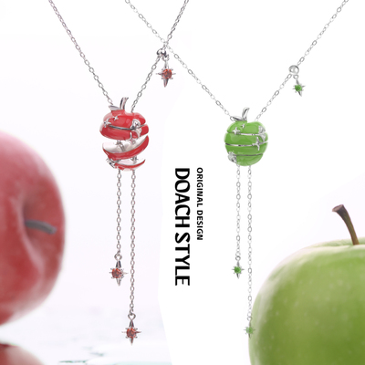 DOACH苹果切片情侣项链