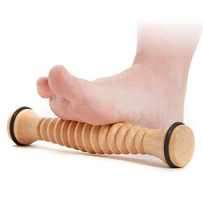 Wood Foot Massage Roller for Plantar Fasciitis Relief Deep T