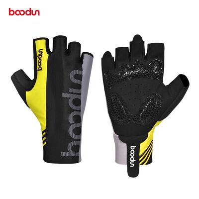 boodun自行车手套夏骑行半指透气男公路登山车女单车防滑减震装备