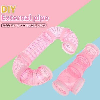 极速8pcs Multifunctional Hamster Tunnel Assembly Pipe Set