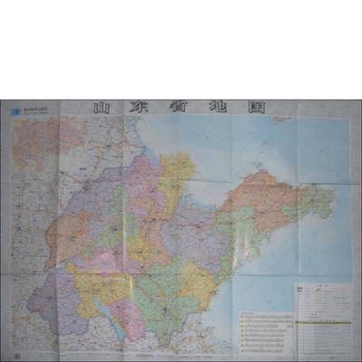 正版速发9787547107799 山东省地图 全新升级版 1:600000 星球地图出版社 星球地图出版社