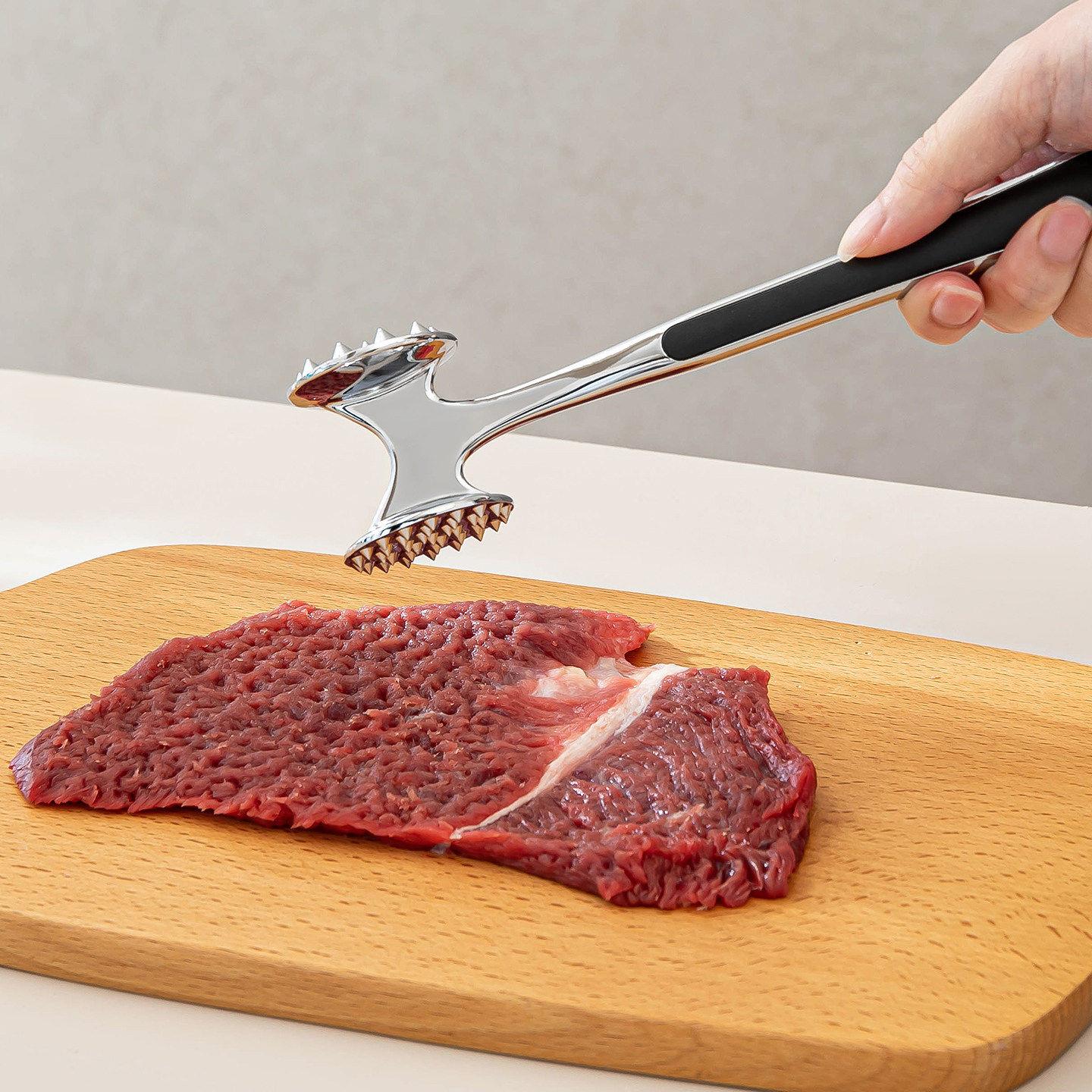 轻松省力 敲肉锤双面单面敲打松肉锤猪排羊排牛排鸡排专用锤肉器