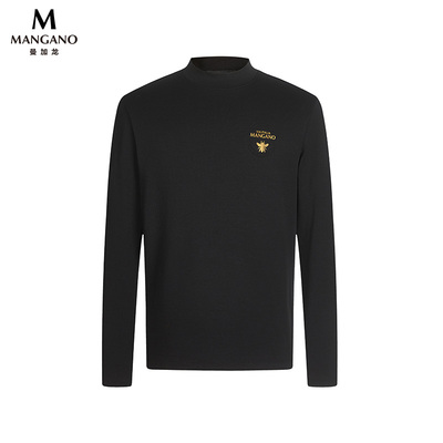 mangano蜜蜂图案长袖T恤男