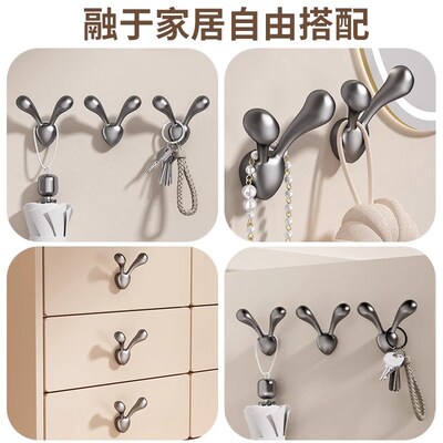 热销高颜值兔子挂钩创意可爱入户门玄关客厅个性挂衣钩免打孔9350